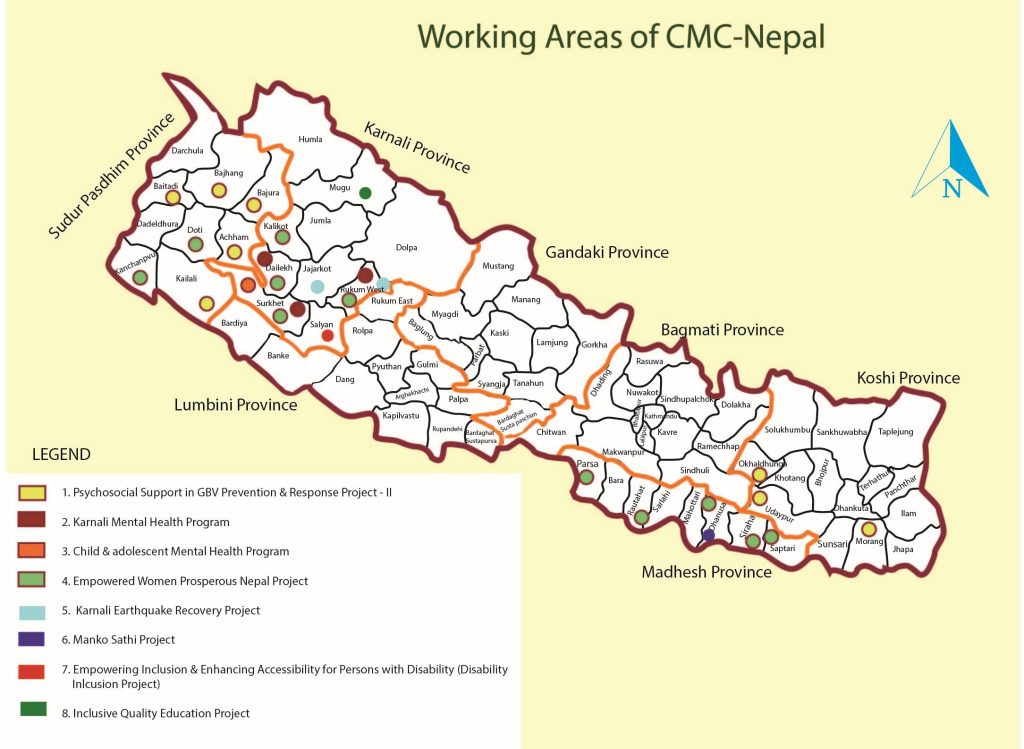 CMC-Nepal’s Working Area – CMC Nepal
